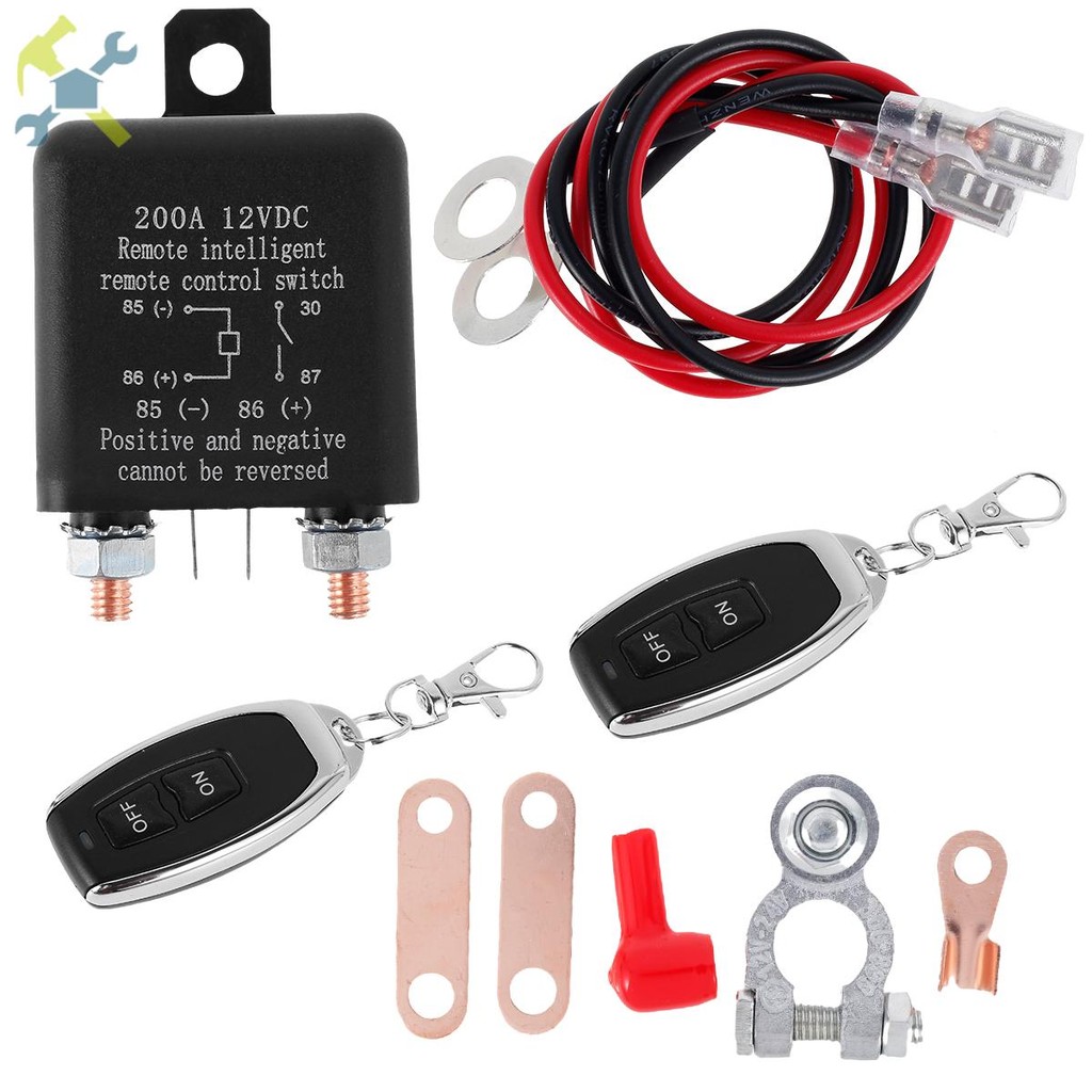 12V Battery Relay Switch Dual Remote Car Battery Disconnect Relay Anti ...