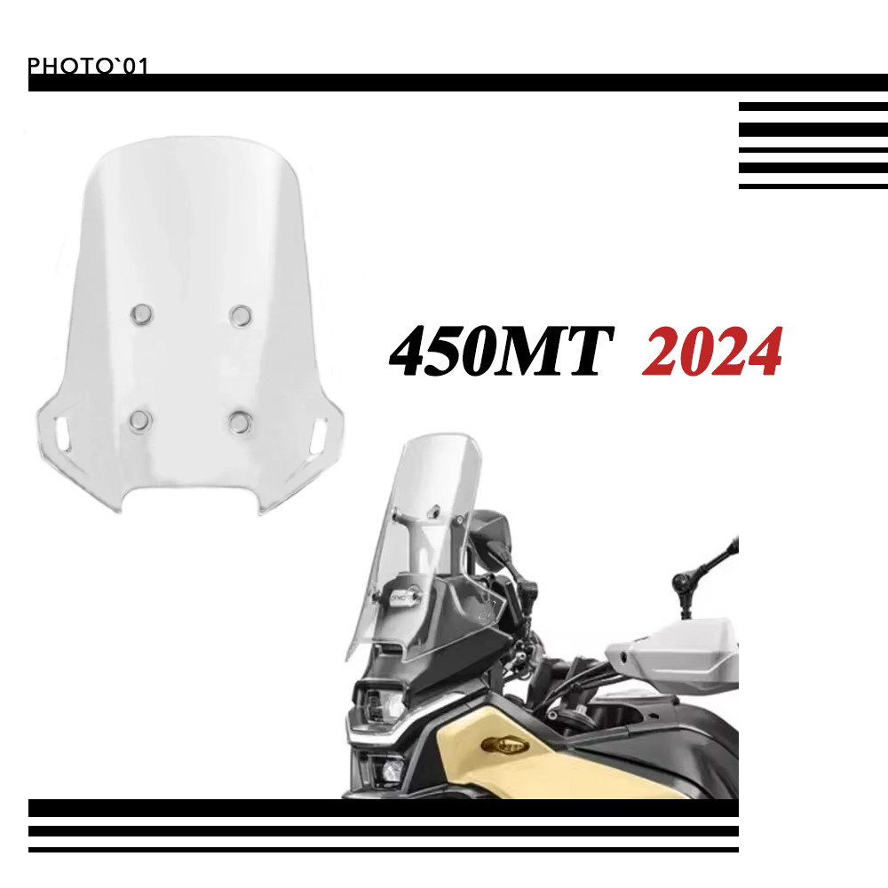 PSLER For CFMOTO 450MT Windshield Visor Windscreen Wind Shield Screen ...
