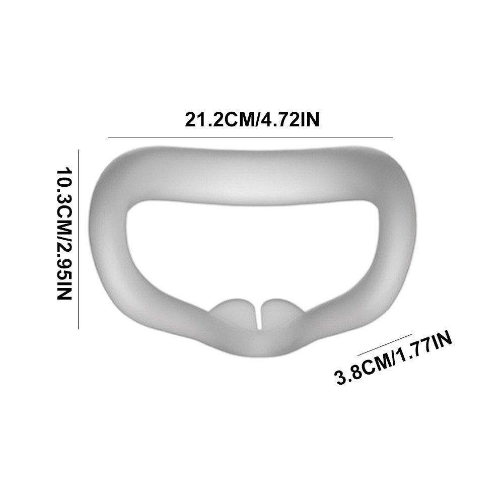 Silicone VR Face Cushion Pad Mask Anti-Leakage Face Pad Cover for Meta ...