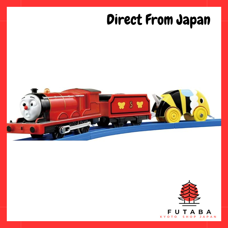 TAKARA TOMY Plarail Thomas TS-14 Plarail James & Bumblebee Chase Train ...