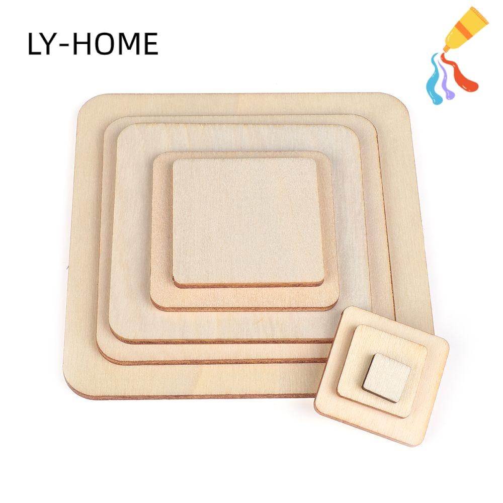 LY-HOME 10/50/100pcs Wooden Tags Craft Wedding decor Hanging DIY ...