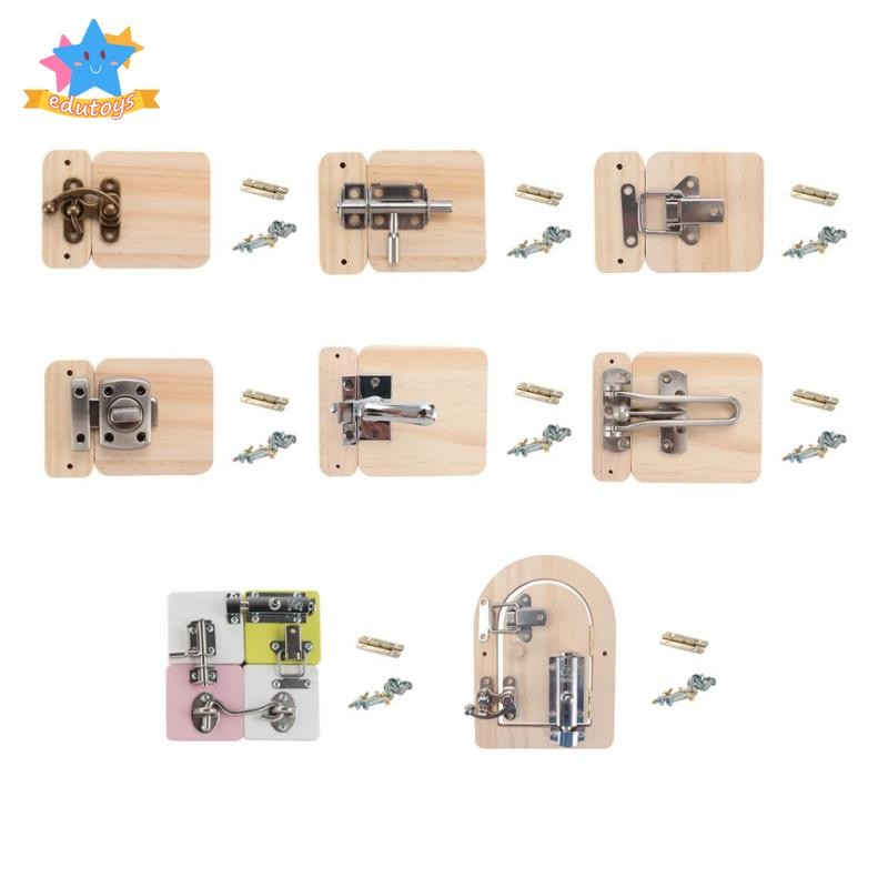 [Edstars] Busy Board DIY Lock Latch Puzzle Learning Basic Motor Skills ...