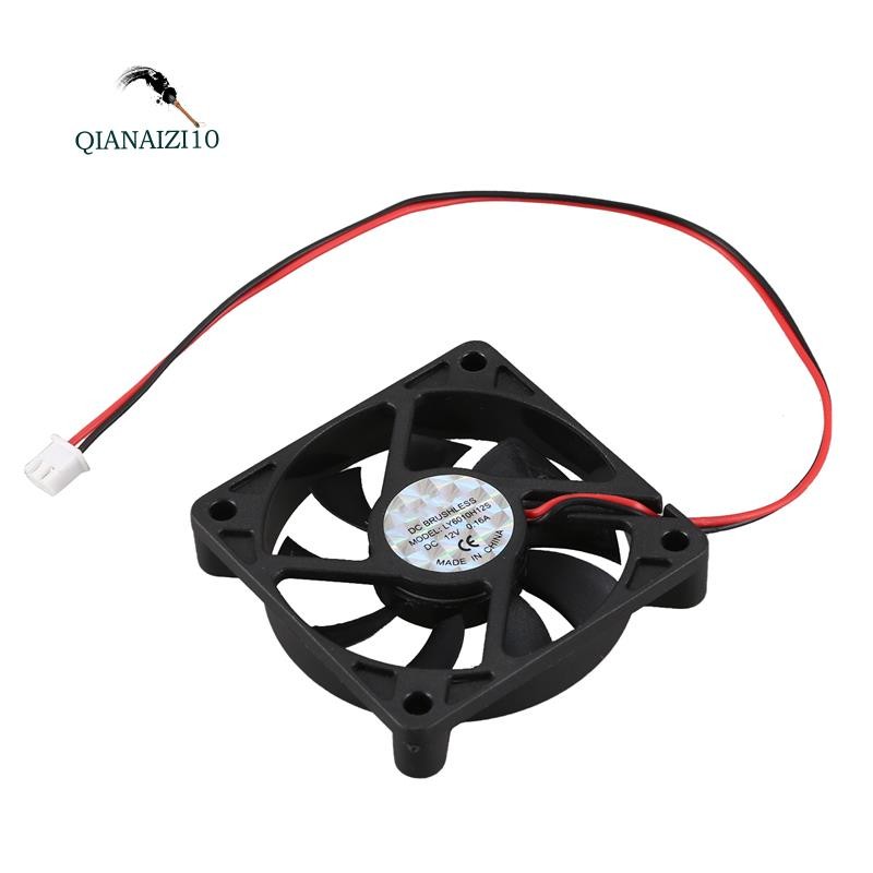 Desktop PC Case DC 12V 0.16A 60mm 2 Pin Cooler Cooling Fan | Shopee ...