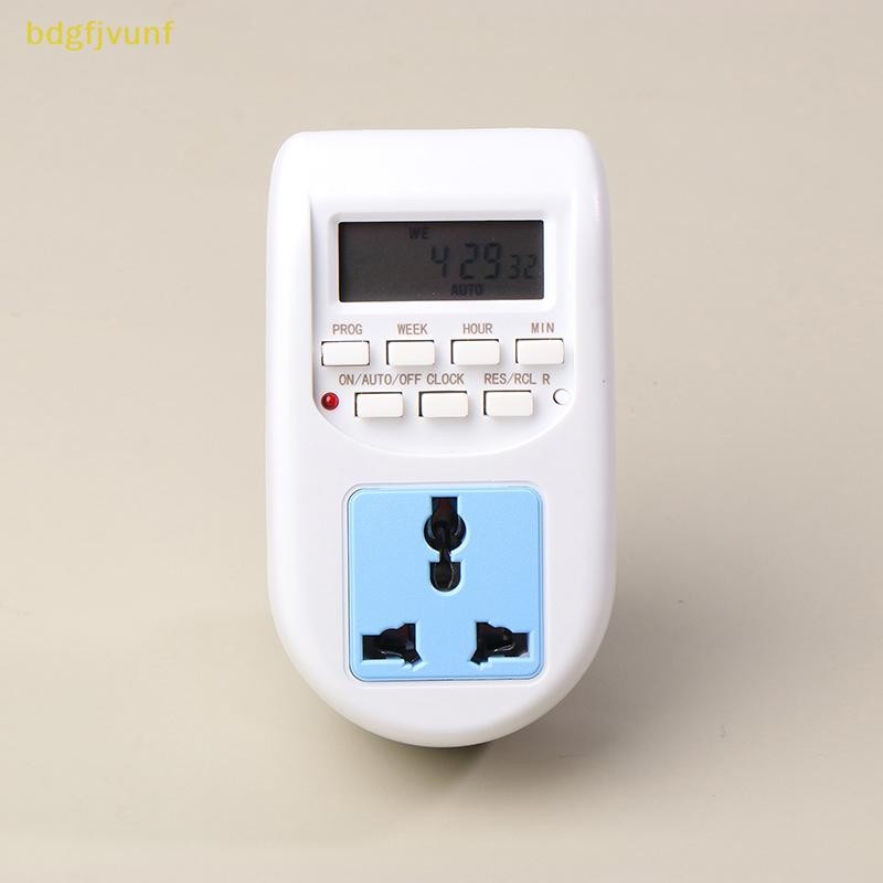 BDGF EU Plug Electronic Digital Timer 220V Switch Cyclic Outlet ...