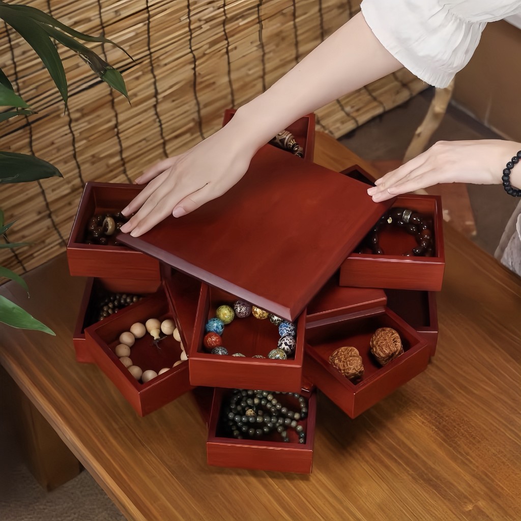 Desktop Storage Box Luban Organ Storage Box Small Multifunctional Solid ...