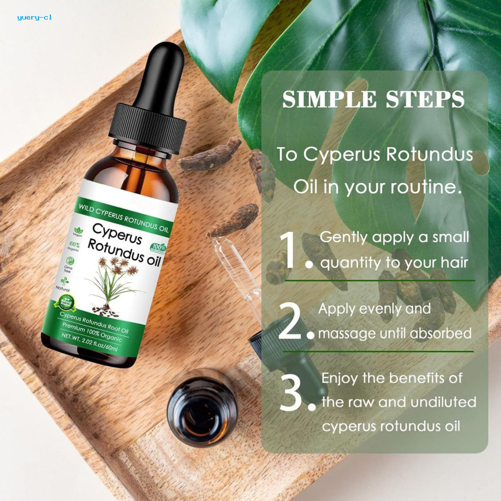 yuery Hair Removal Essential Oil Dual Action Cyperus Rotundus Oil 60ml ...
