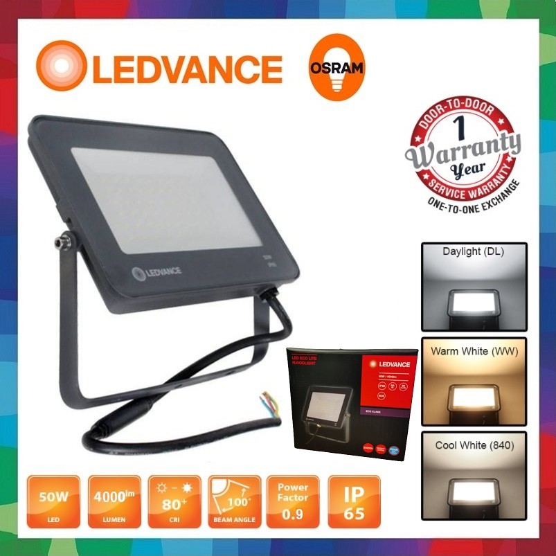 [ Lampu Spotlight ] LEDVANCE OSRAM ECO LED FLOODLIGHT Spot Light/ 50W ...