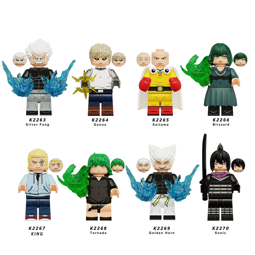 KDL841 Anime One Punch-Man Saitama Garou Silver Fang Genos Blizzard ...