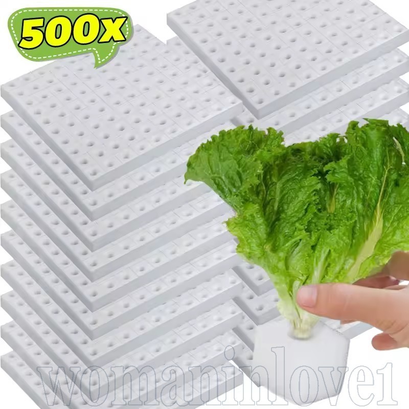 500/100PCS Hydroponic Sponge Block - Soilless Hydroponic Seedling ...