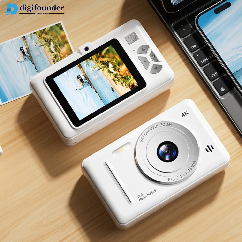 DIGIFOUNDER 4K Digital Camera 5000W Pixel Retro CCD Portable Card ...