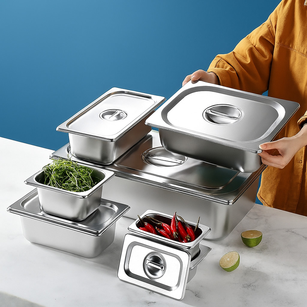 STAINLESS STEEL FOOD TRAY BUFFET | DULANG MAKANAN BUFET KELULI TAHAN ...