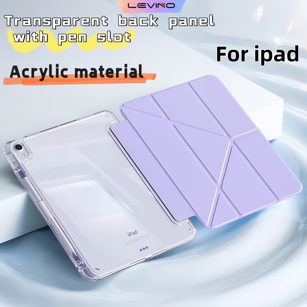 For iPad Case Acrylic Y Fold 11th A16 Air 7 M3 2025 Air6 M2 air11 Pro ...