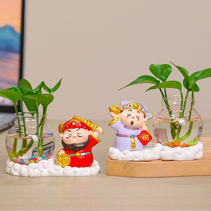 Panas # Patung Dewa Fortune Hiasan Resin Kraf Hiasan Desktop Pejabat ...