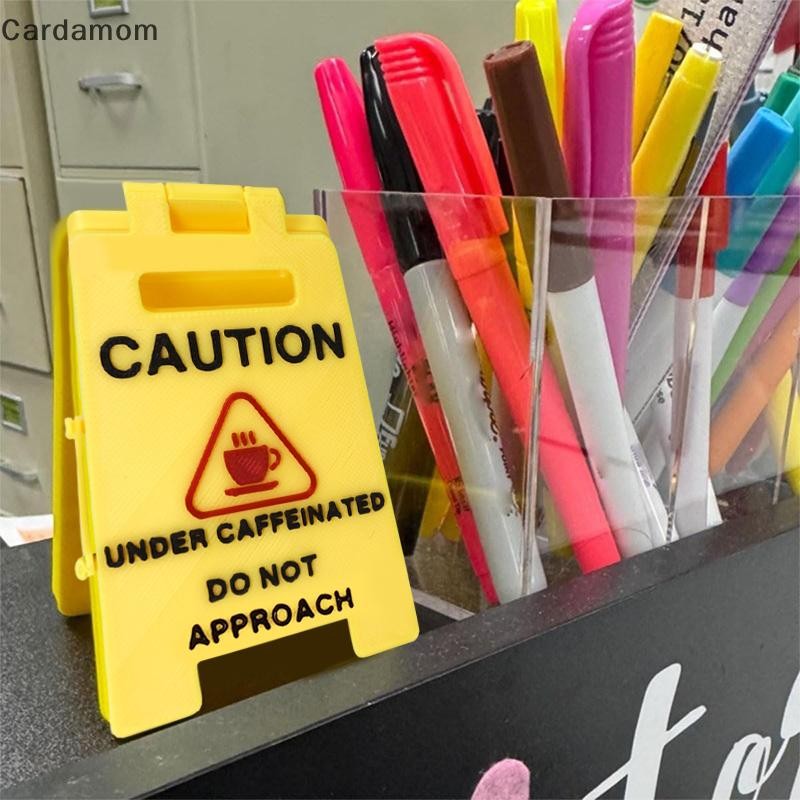 {CARDA} Caution Overstimulated Desk Sign 3D Printed Office Desk Caution ...