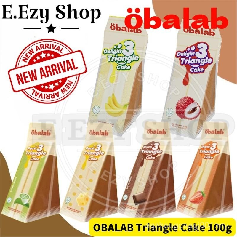 OBALAB TRIANGLE CAKE 100g (PCS) | Shopee Malaysia