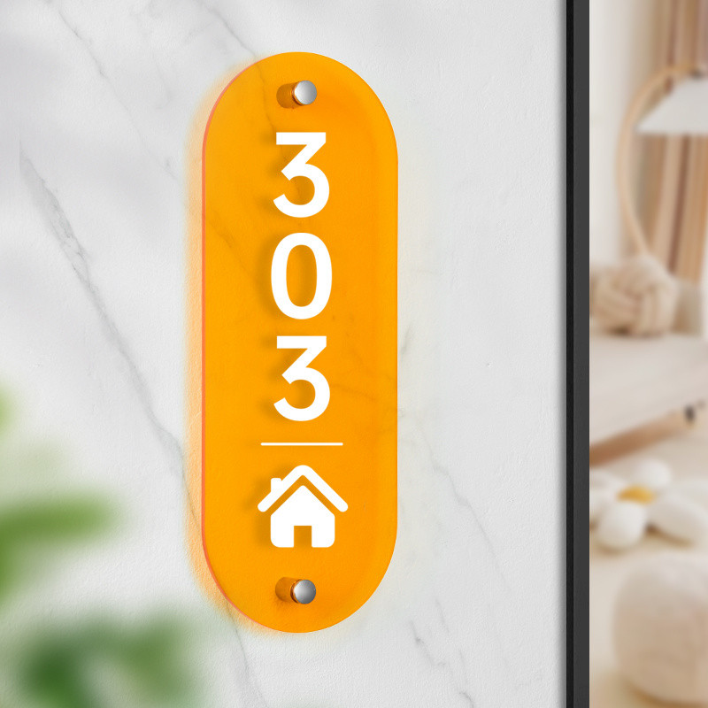 Acrylic House Number Plate/Nombor Plat Rumah Akrilik Home Deco floor ...
