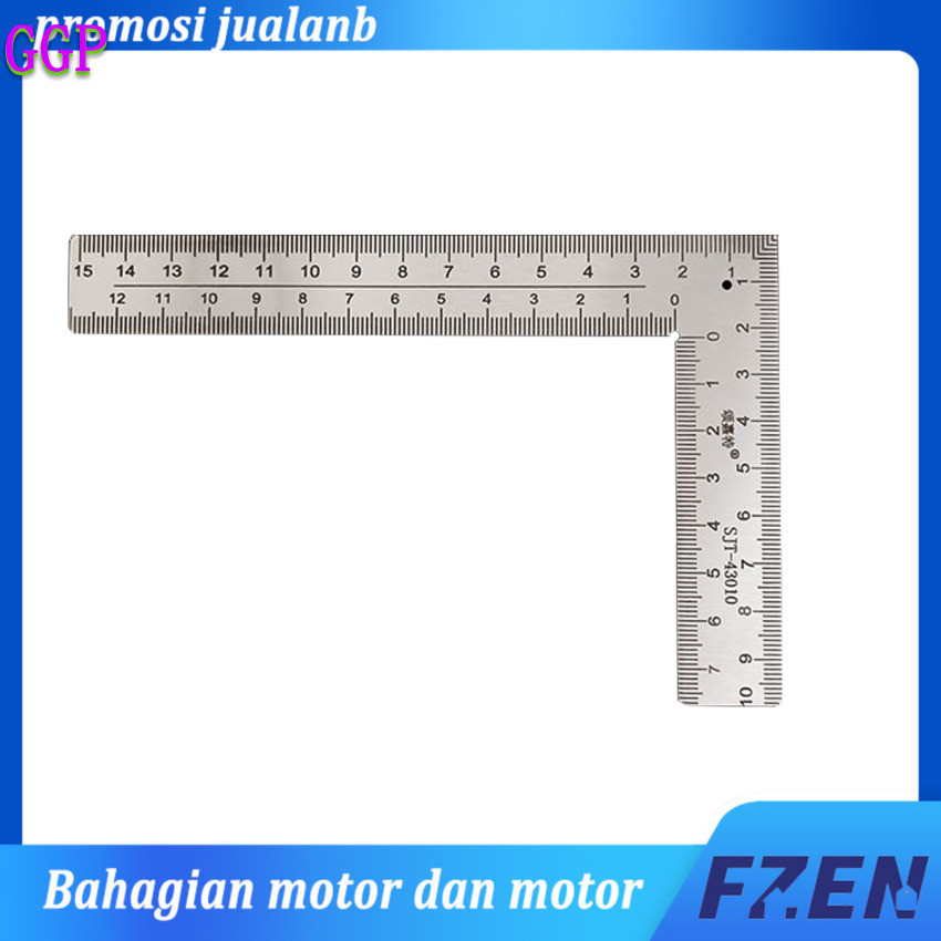 90 Degree Angle Ruler Stainless Steel L Shape Ruler Double Sided Scale ...
