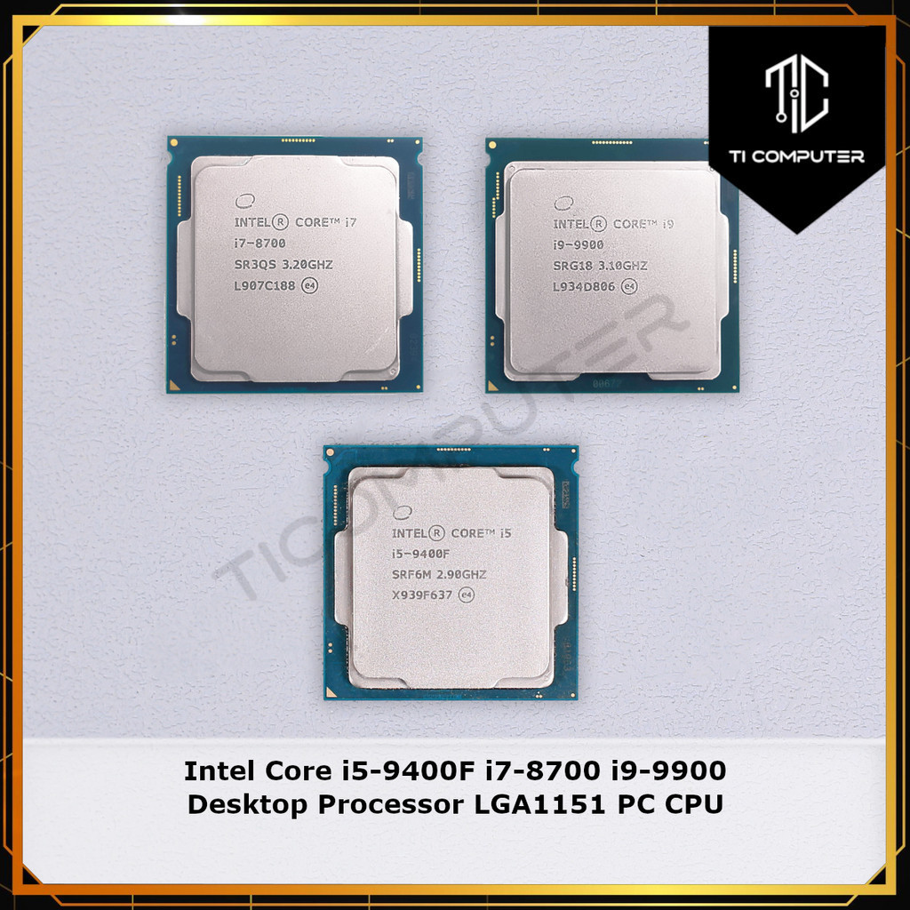 Intel Core i5-9400F i7-8700 i9-9900 Desktop Processor LGA1151 PC Used ...