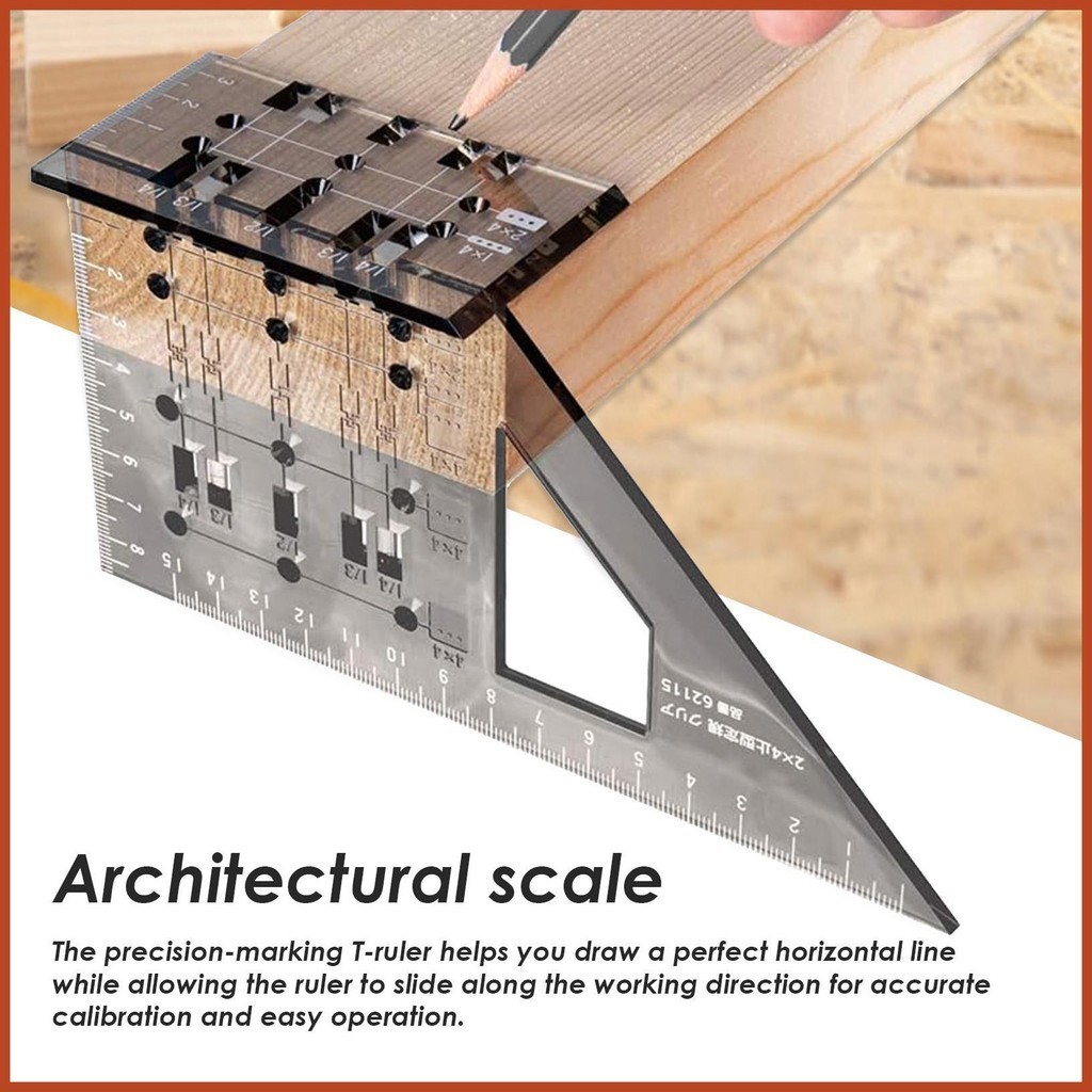 3D Multi-Angle Square Protractor High Precision 45/90 Degree Marking ...