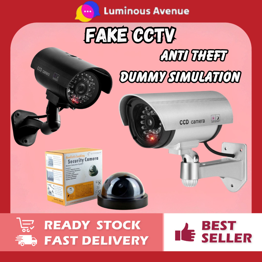 LED CCTV Wireless Security Camera Fake Dummy Simulation Anti Theft ...
