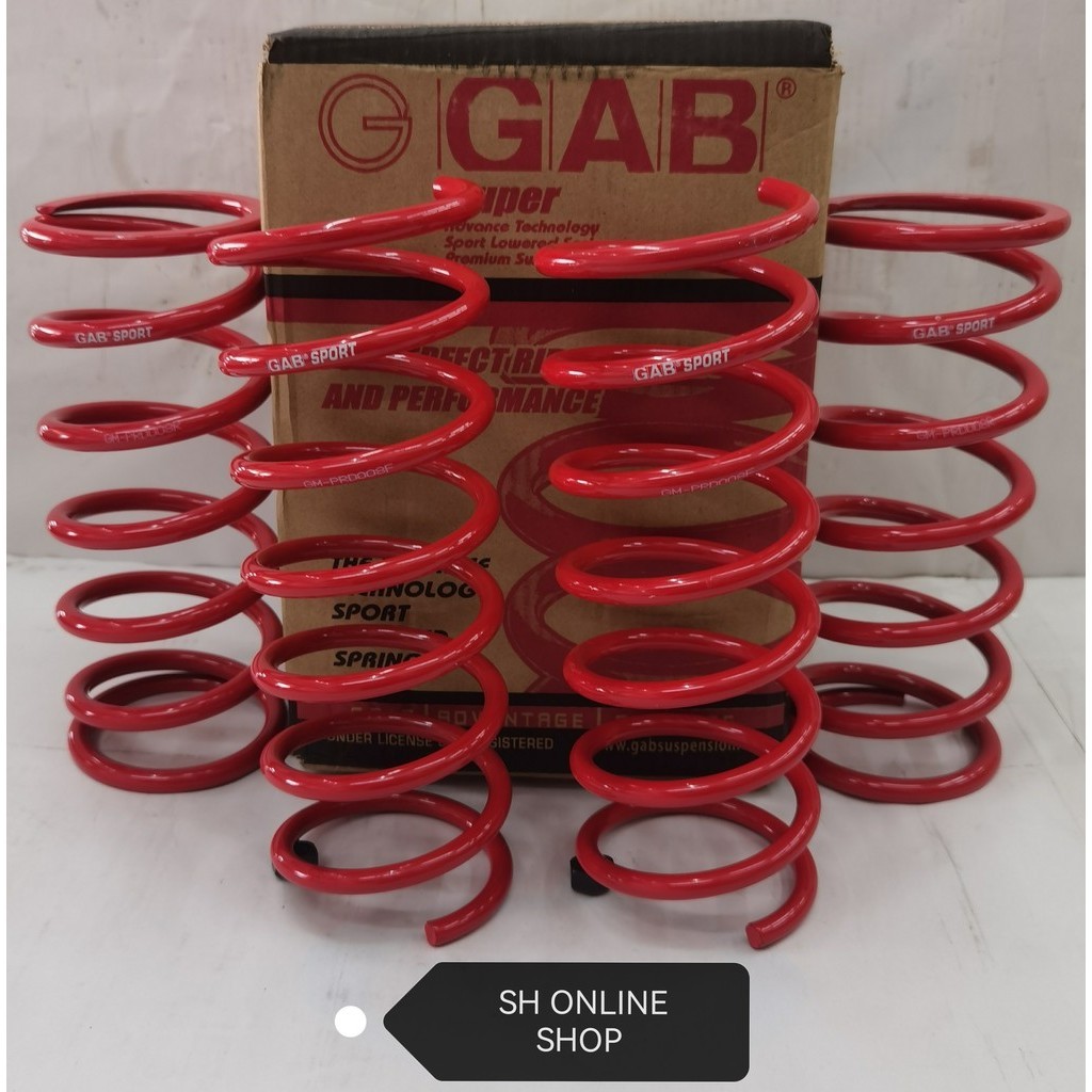 GAB Sport Coil Spring for Perodua Axia Bezza (1Set=4pcs) | Shopee Malaysia
