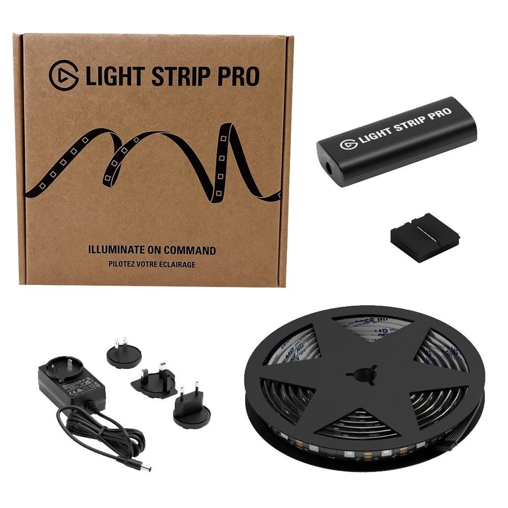 Elgato Light Strip Pro (2m, Black) 10LAG9901 - Individually Addressable ...