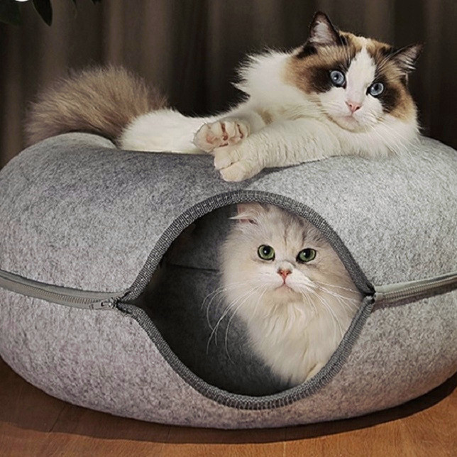 Pet Cat Tunnel Playground Cat Nest Bed Tempat Tidur Kucing for Cats ...