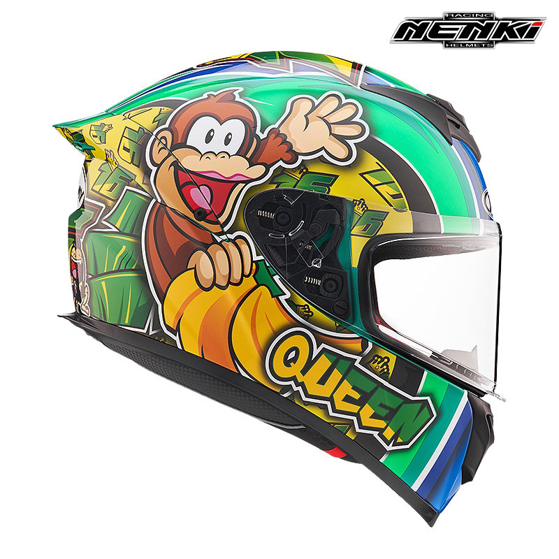 【Same-day ship】NENKI OFFICIAL Full Face Helmet Motorcycle Racing Sport ...