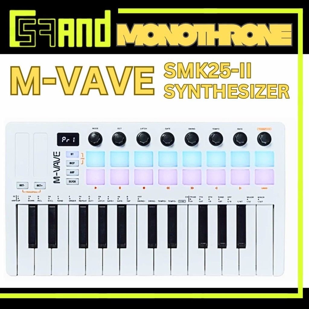 Mvave Midi Controller Keyboard 25 Key M-Vave SMK-25 II Smk25 II MVave ...