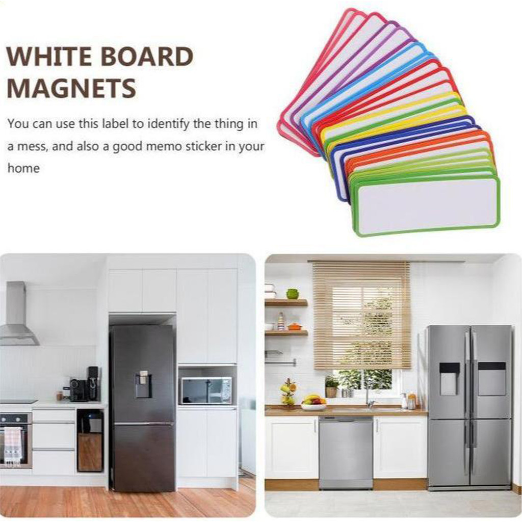 Fridge Memo Sticker 27 Pcs Magnetic Labels for Whiteboard Stickers Dry ...
