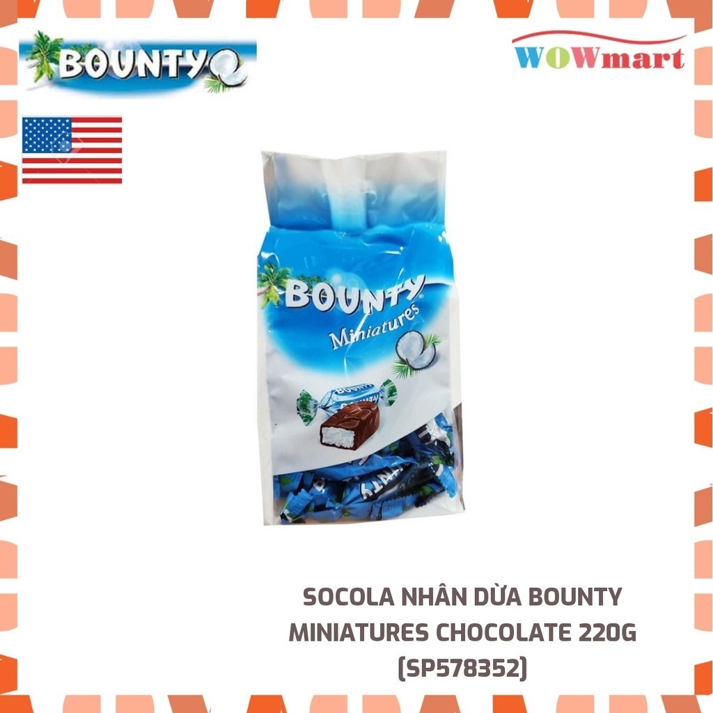 Bounty Miniatures Chocolate 220g | Shopee Malaysia