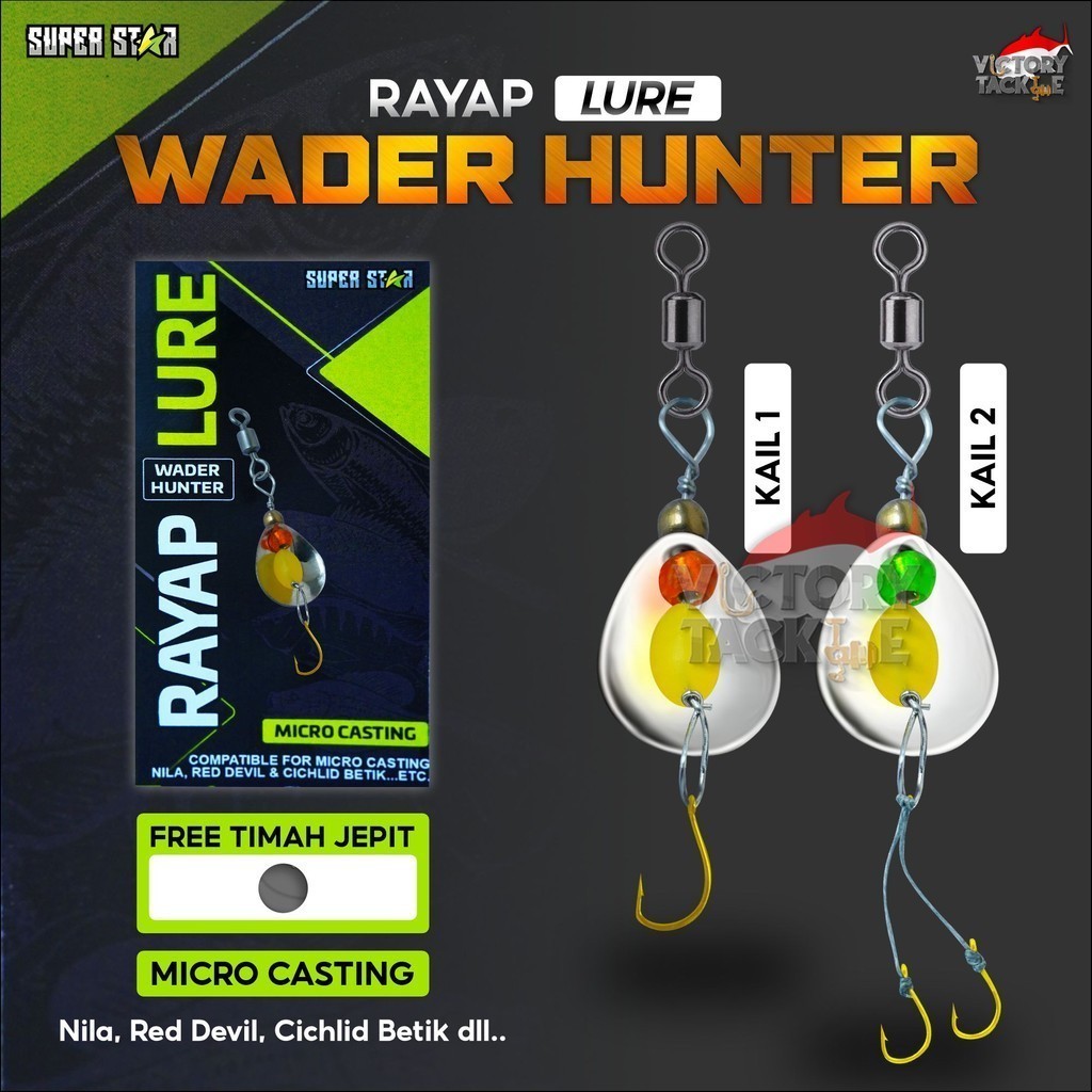 Extra BONUS | Superstar Fishing Bait Termite Lure Wader Hunter Firelock Fishing Mall | Shopee ...