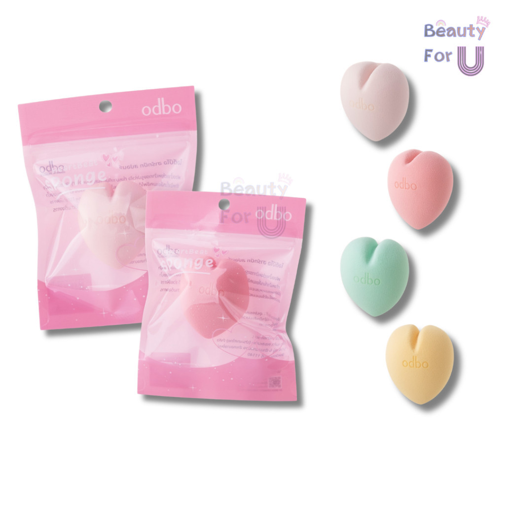 Odbo Heart Beat Sponge Shape Makeup od8046 (4 Colors) | Shopee Malaysia