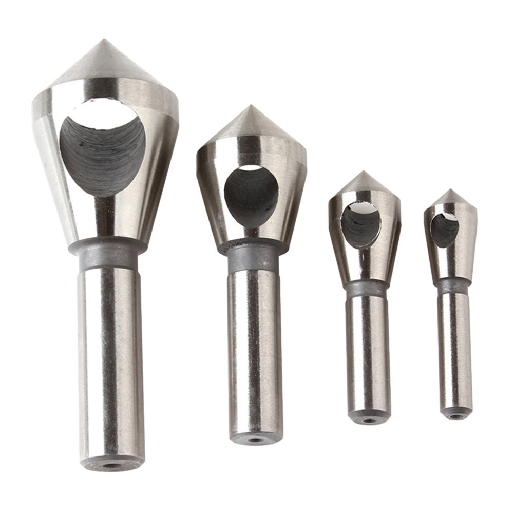 【SMELL】4pcs Countersink Deburring Drill Bit Hole Cutter Metal ...