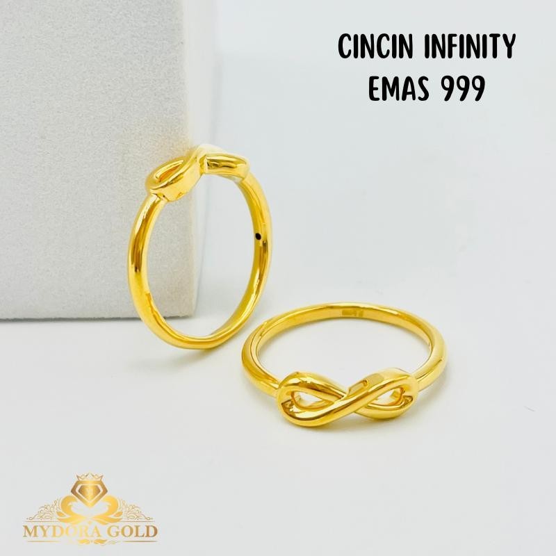 MYDORA Cincin Infinity l EMAS 999/24K | Shopee Malaysia