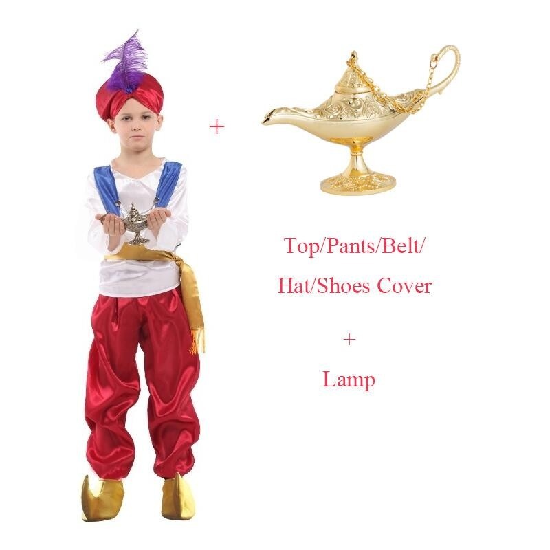 Disney Movie Aladdin Prince Cosplay Costume for Kids Boy Arabian ...
