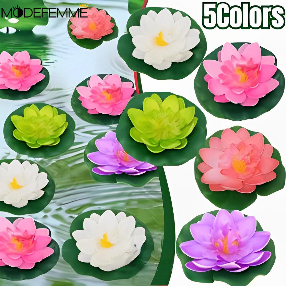 [ Featured ] Artificial Floating Lotus Flower - Lifelike Lotus Floral ...