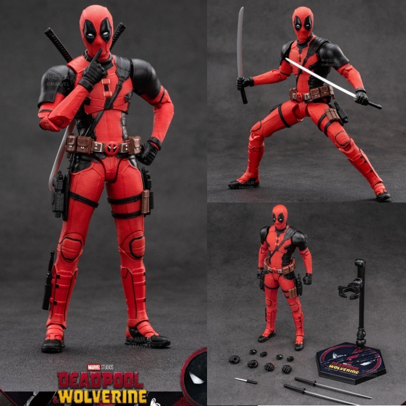 Marvel Deadpool and Wolverine Model Zd Toys Deadpool Action Figure ...