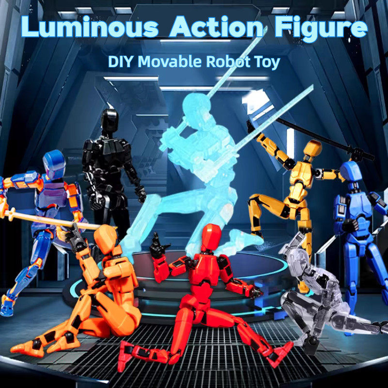 Robot Action Figure 3D Printed with Articulation for Stop Motion ...