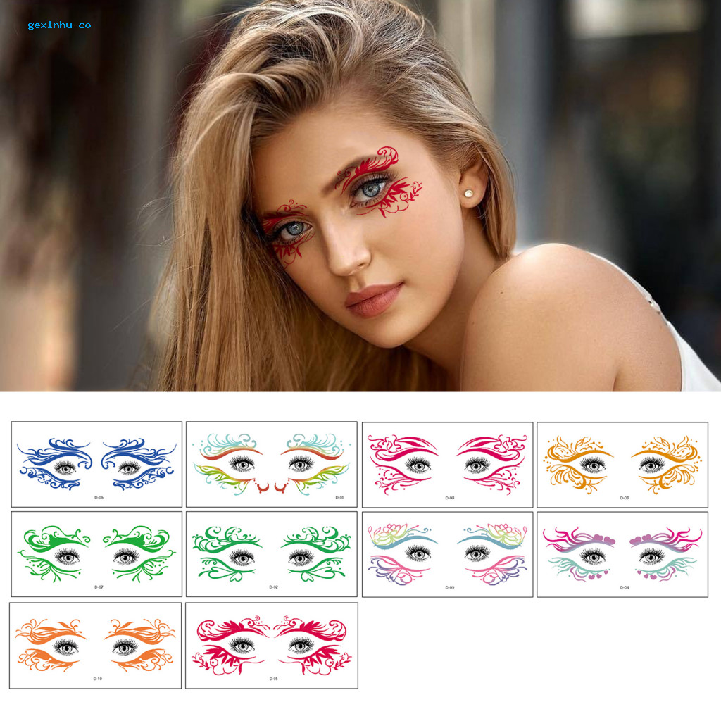 Ge Halloween Makeup Alternatives Temporary Face Tattoos for Halloween ...
