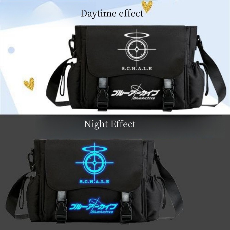 Messenger Bag Blue Archive Anime Merchandise Messenger Bag Hoshino ...
