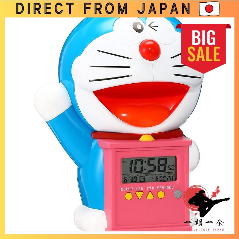 Seiko Clock Alarm Clock Display Clock Doraemon Character Talking Alarm ...