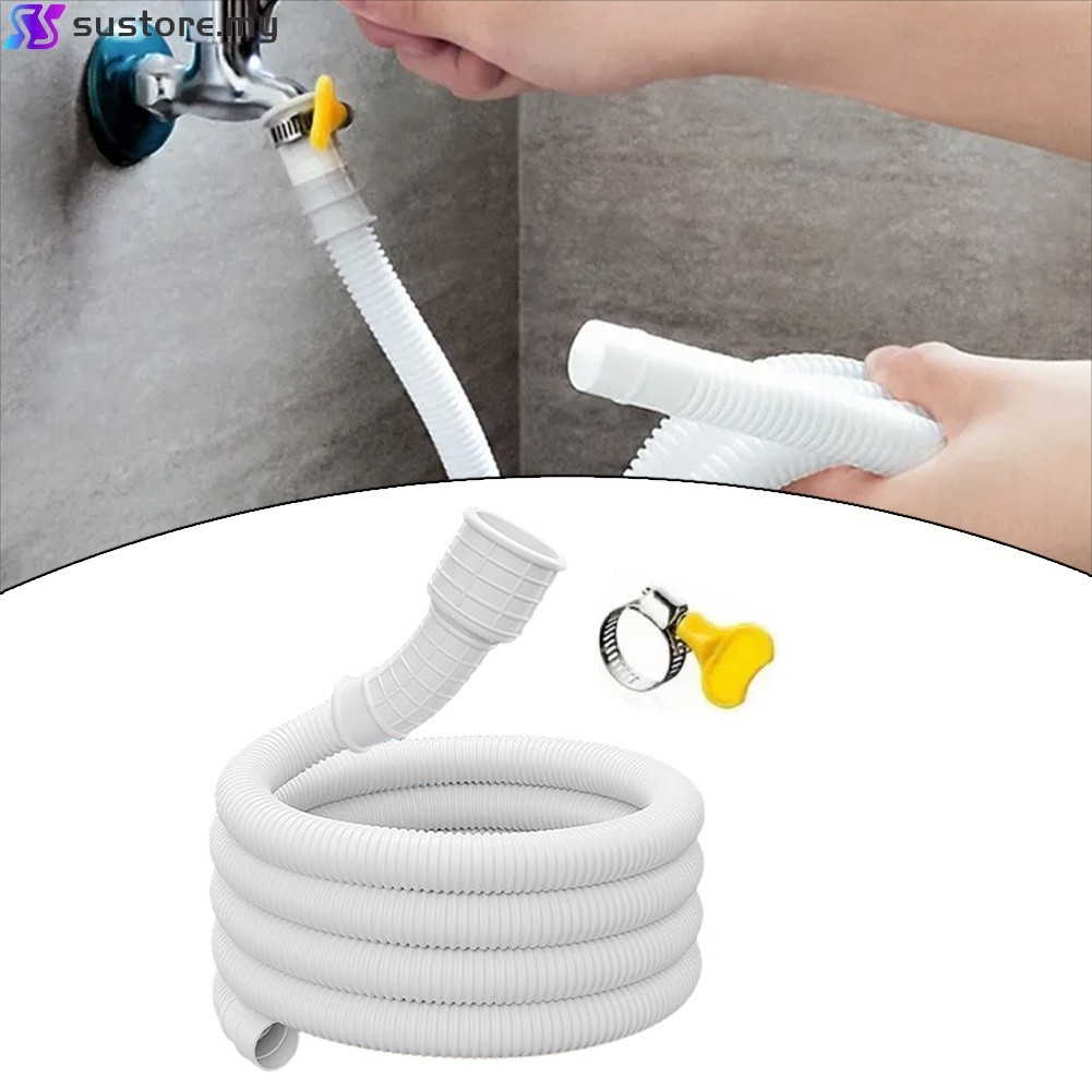 [Super] 1-5M White Drain Hose Pipe Inlet Extension Tube Drainpipe for ...