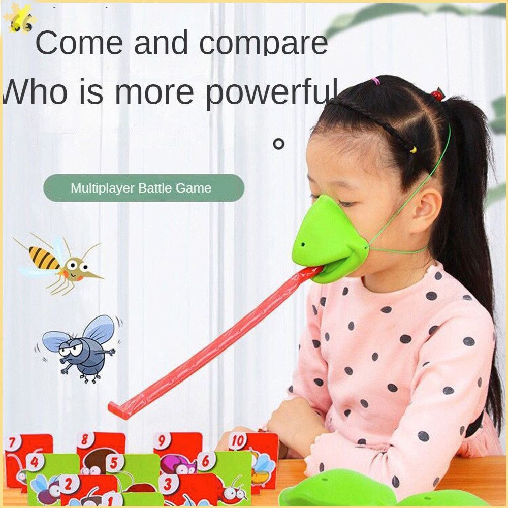 Funny Frog Mouth Sticking Out Tongue Board Game Greedy Snake Chameleon ...