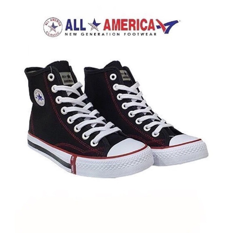 All America BS01 Lifestyle Shoes Classic Series Hi- Cut Canvas Shoes ...