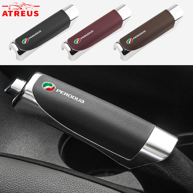 Perodua Leather Car Hand Brake Cover Protector Handbrake Anti Slip ...
