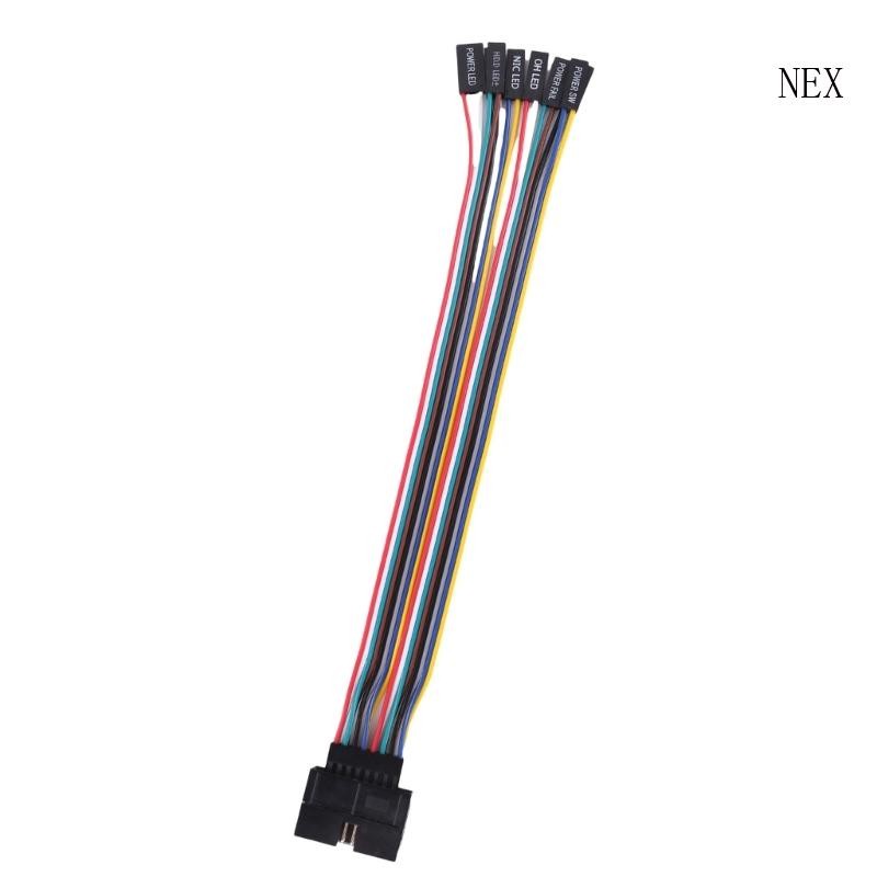 NEX 16Pin to 2x 8Pin Mainboard PC Host Power Switching Adapter Cable ...