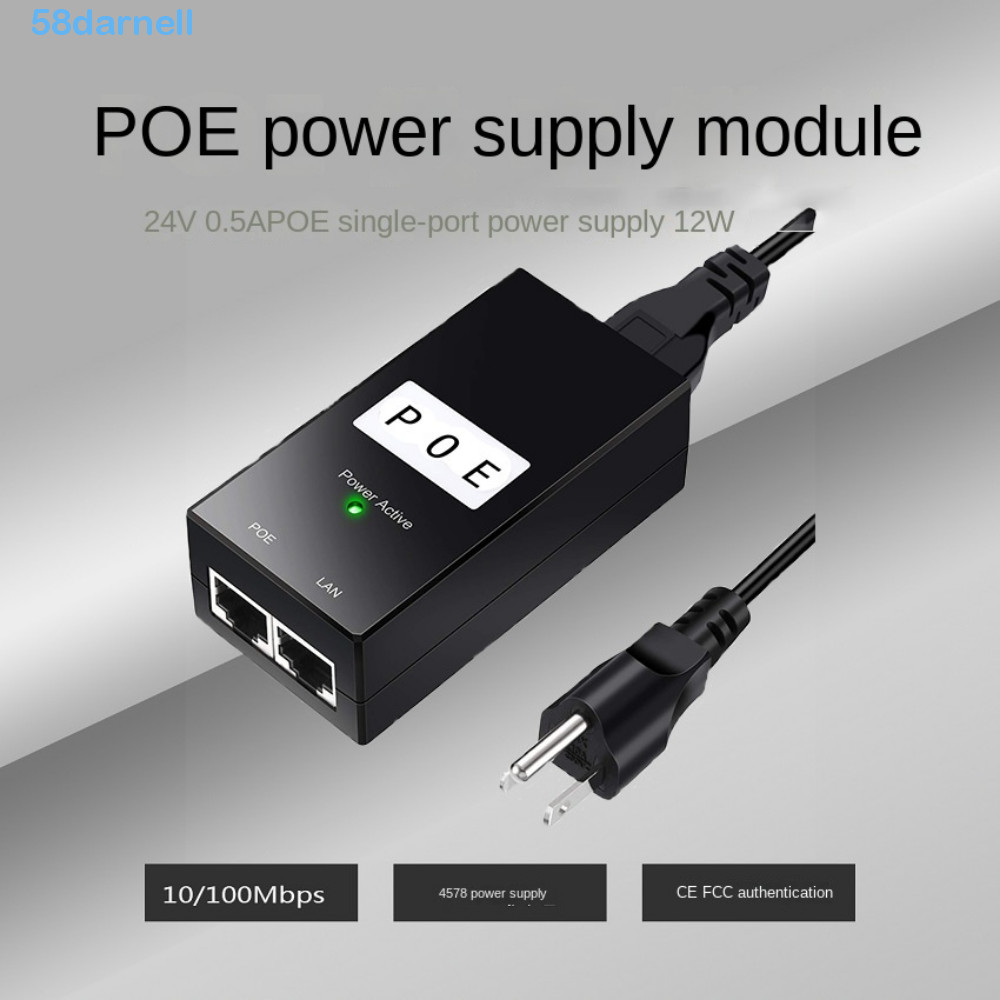 DARNELL POE Power Injector, Compatible IEEE802.3af/at POE Power Supply ...