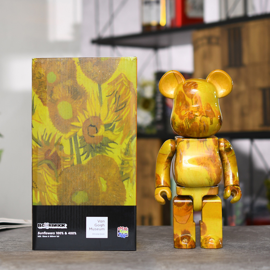 Bearbrick bearbrick Violent Bear Building Blocks Van Gogh Starry Sky ...