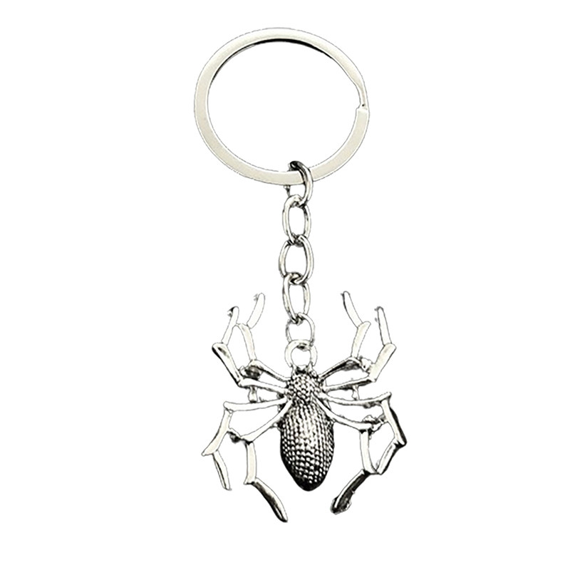 BlingFlash Personalized Spider Keychain Araneid Animal Key Ring Metal ...